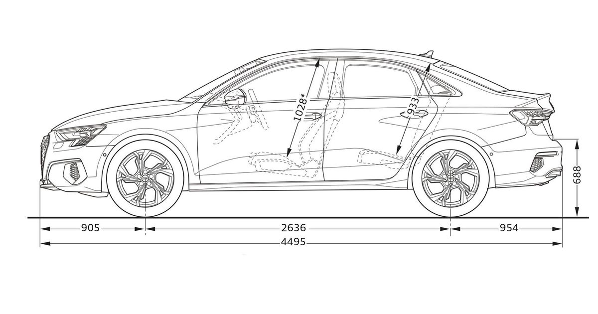 Audi A3 Limousine Masse